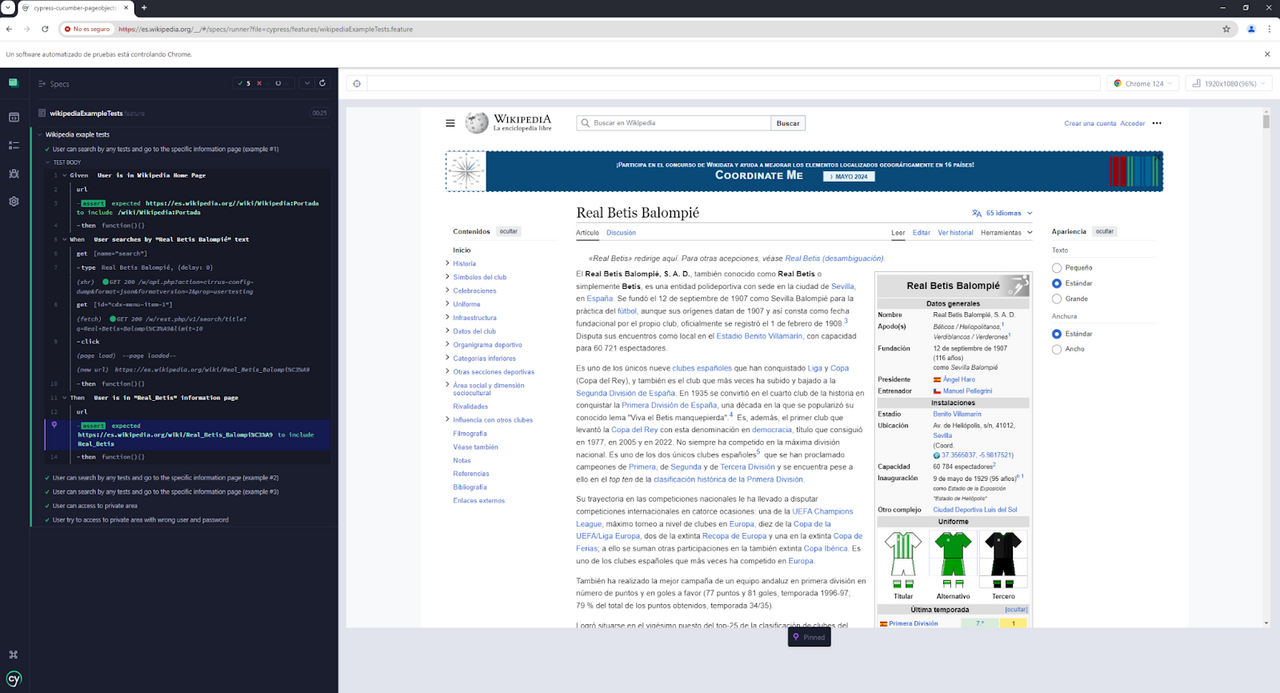Plantilla para automatizar tests e2e con Cypress, Cucumber y page ...