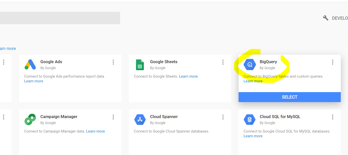 Cómo crear un dashboard con Data Studio con la fuente de Bigquery de ...