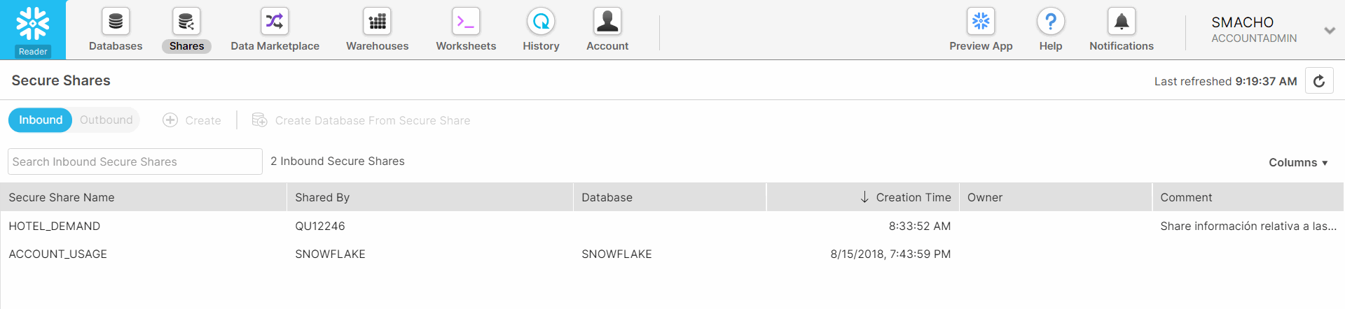 Trabajando con Snowflake: UI & Data-Sharing - Paradigma